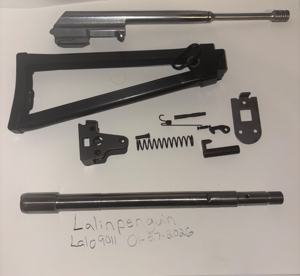 4.5 Folder and trunnion, bolt carrier and 7.62 barrel | Combloc Market