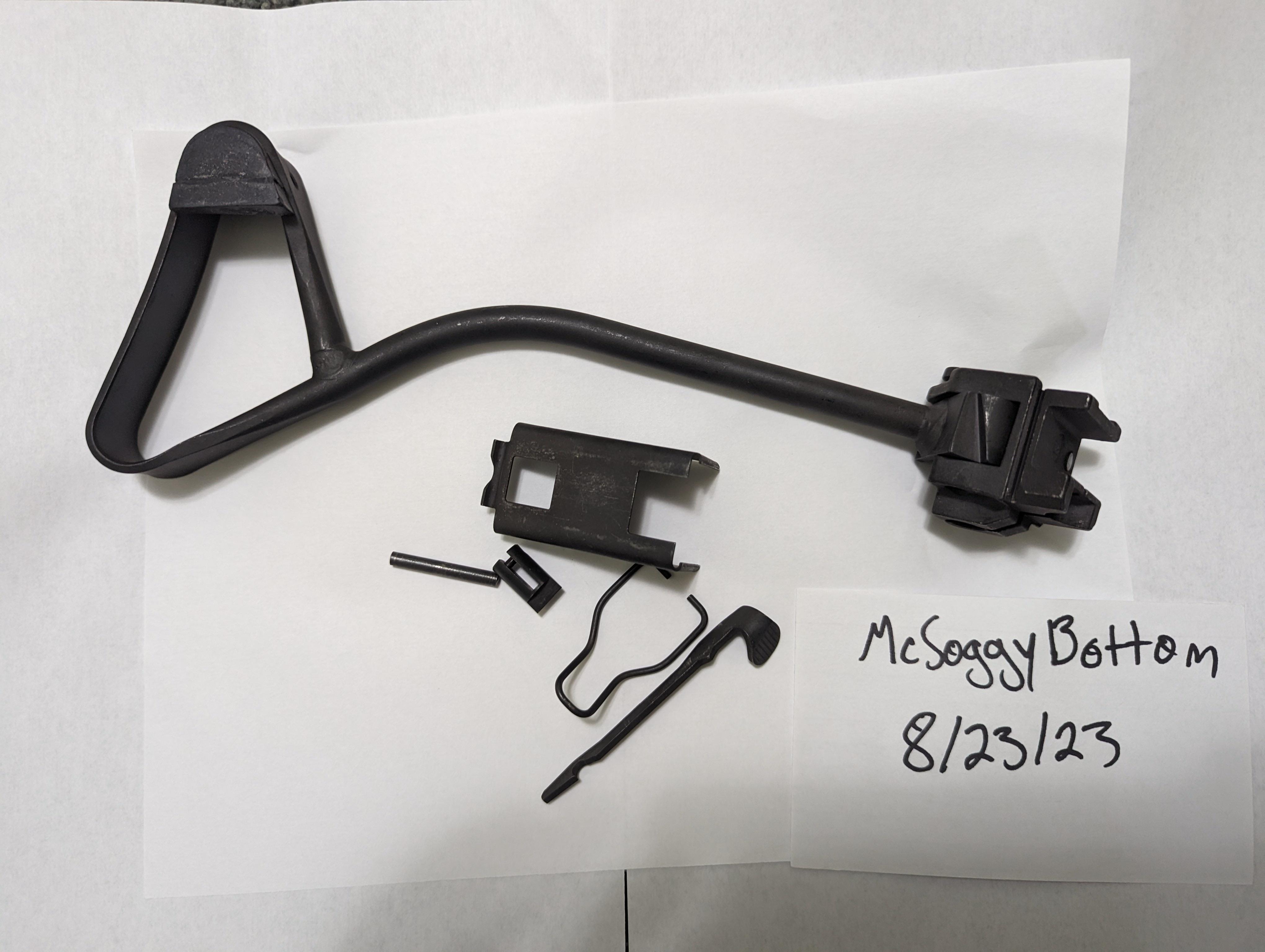 CLOSED! East German MPI Folding Stock, East German Lower Handguard ...