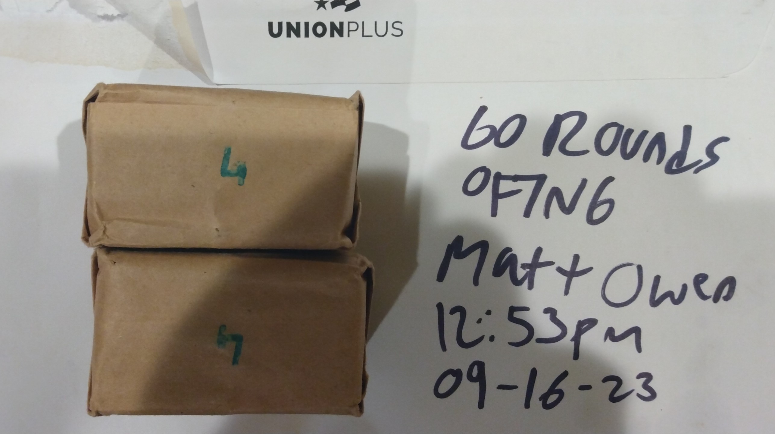 COMPLETE: 60 rounds of 7n6 in paper bundles | Combloc Market