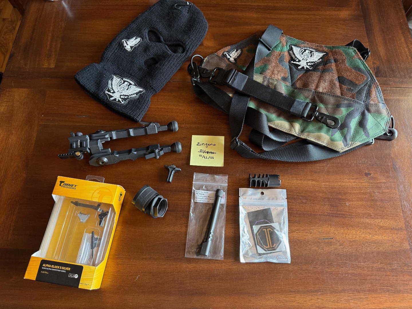 Davranov M81 Woodland Chest Rig, CZ75 Threaded Barrel, Accu-Tac Bipod ...