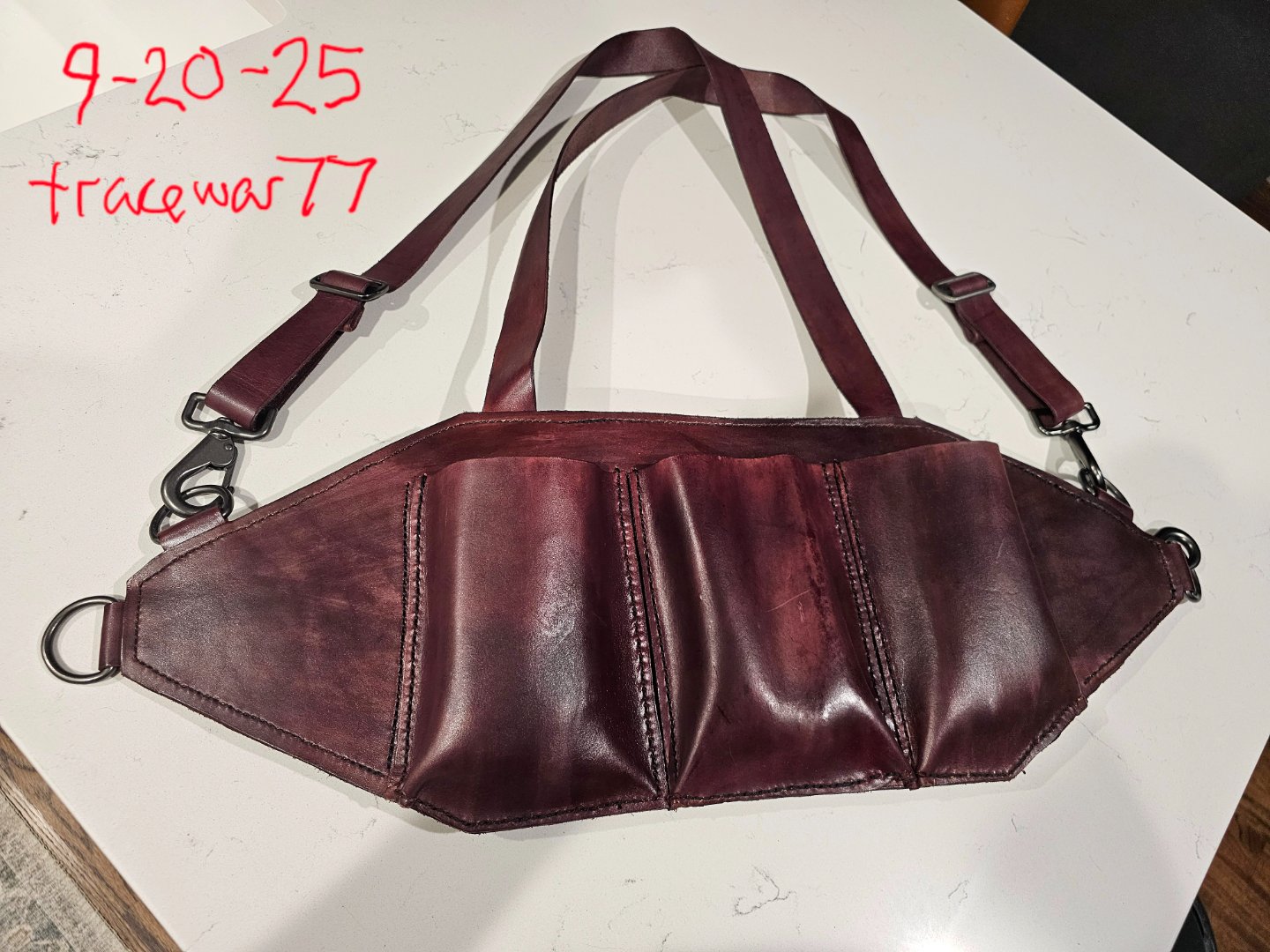 Handmade leather chest rig - 3 cell / PRICE DROP | Combloc Market