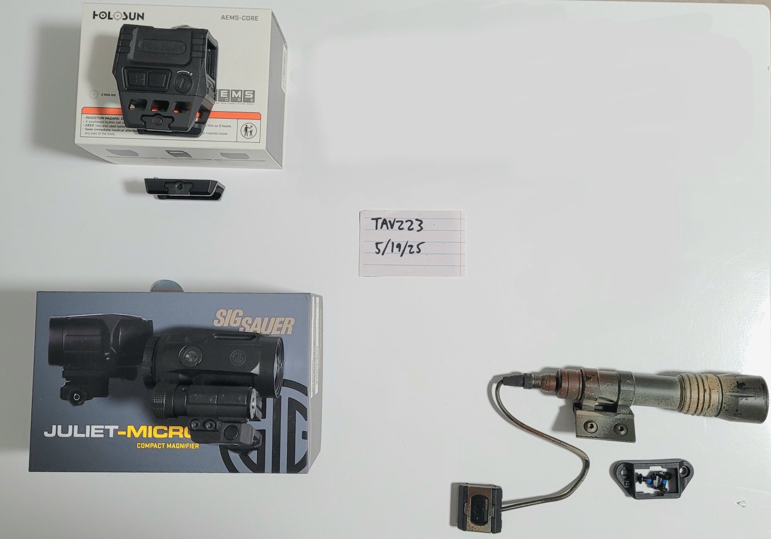 Killer AK Optic/Light Setup - Juliet 5x Micro Mag, Holosun AEMS Core, High Power Weltool IR ...