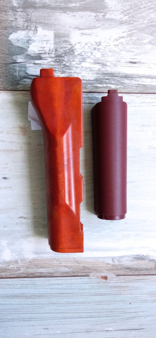 NOS bakelite Polish Tantal lower Handguard with upper (set) FB Radom (circle 11). NOS Polish AK ...