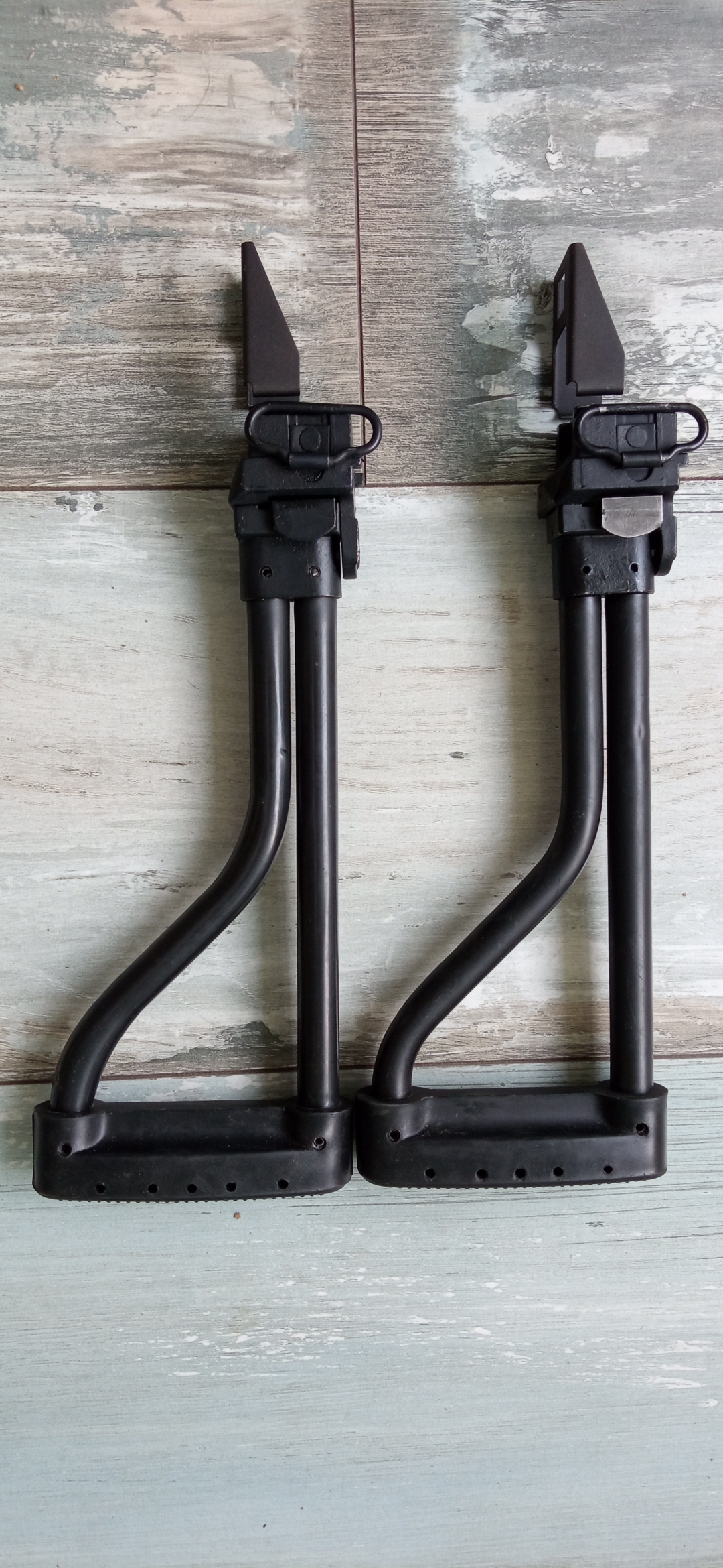 NOS Beryl folding stocks with retaining brackets. Unused mint milsurp ...