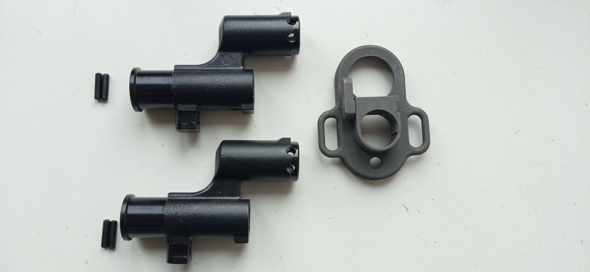 NOS Beryl gas block with bayonet lug and original mounting pins. NOS ...