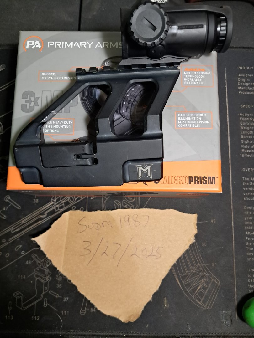 Primary arms slx 3x Micro prism with ak master mount | Combloc Market