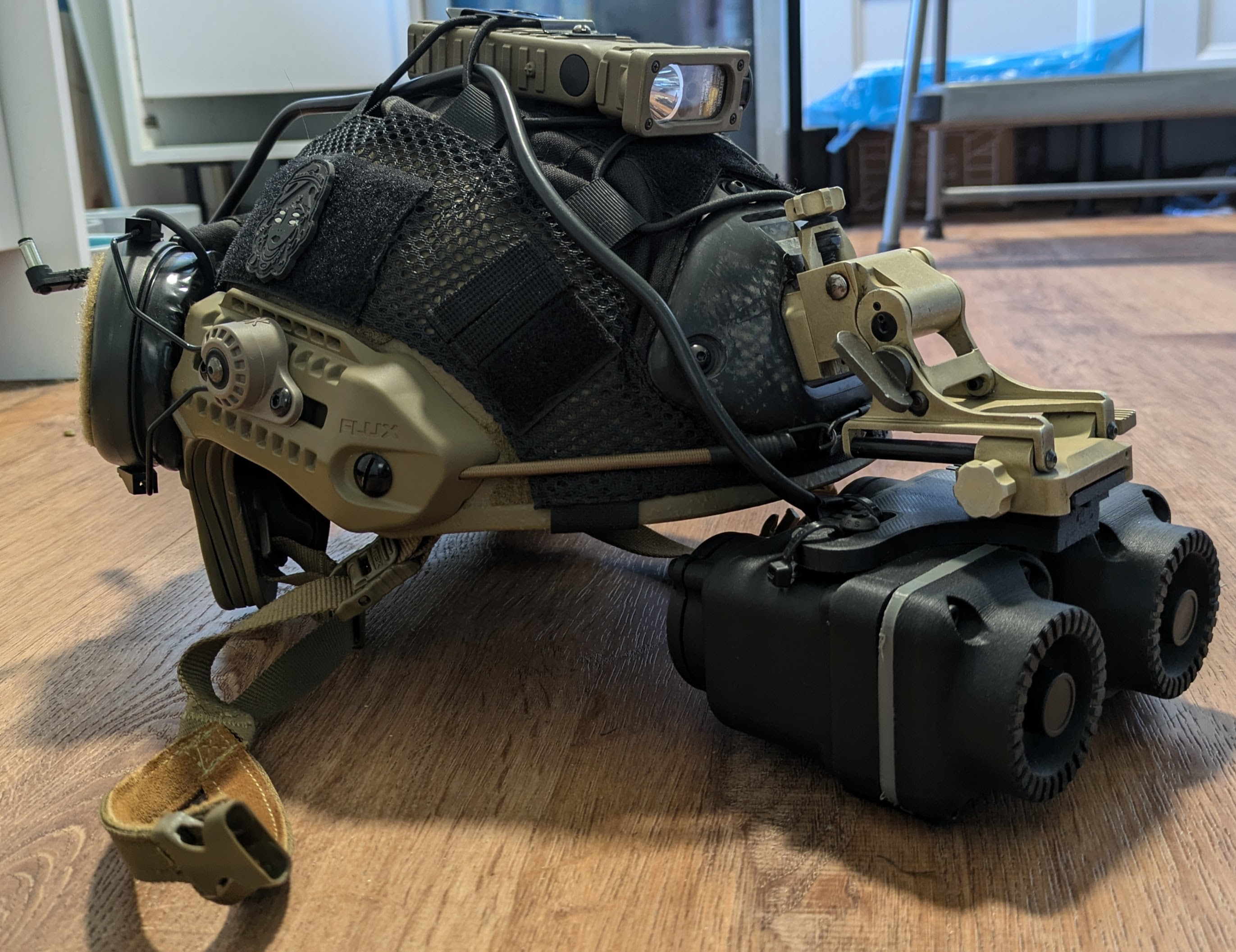 PTS MTEK Flux Helmet Setup with 3DP NVGS | Combloc Market