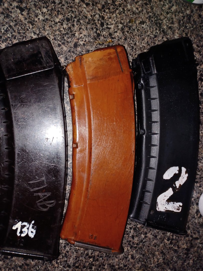 *Rack number bundle*3 Rack numbered and trench art 545x39magazines ..1 ...