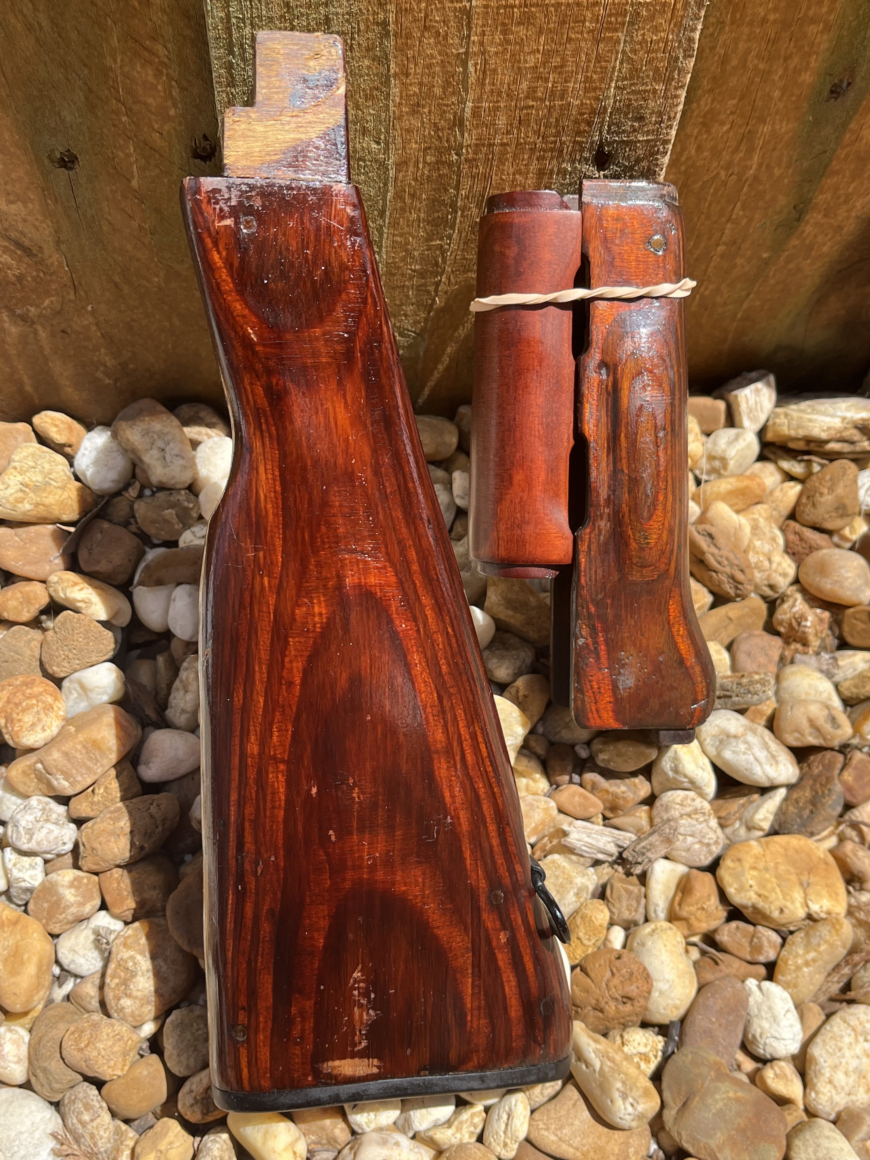 Russian Tula AKM Wood Stock Set, Khyber Custom Grip, Russian Black YY ...