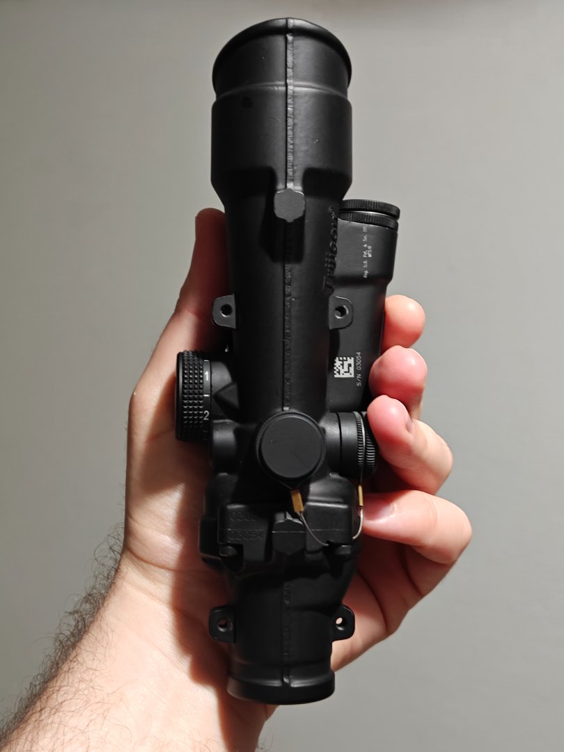 Trijicon Acog TA110 LED 3.5x Green Chevron ADM qd mount | Combloc Market