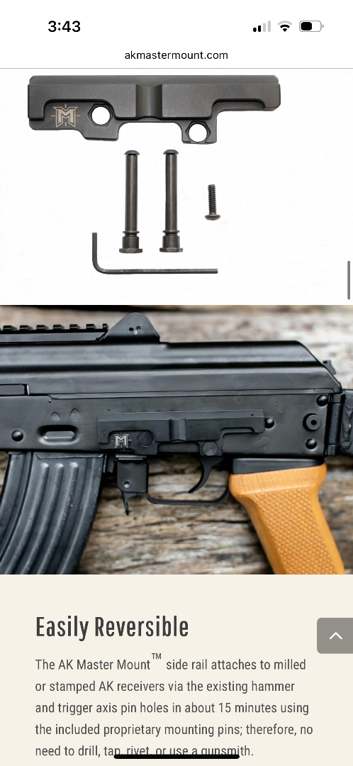 WTB Master mount side rail | Combloc Market