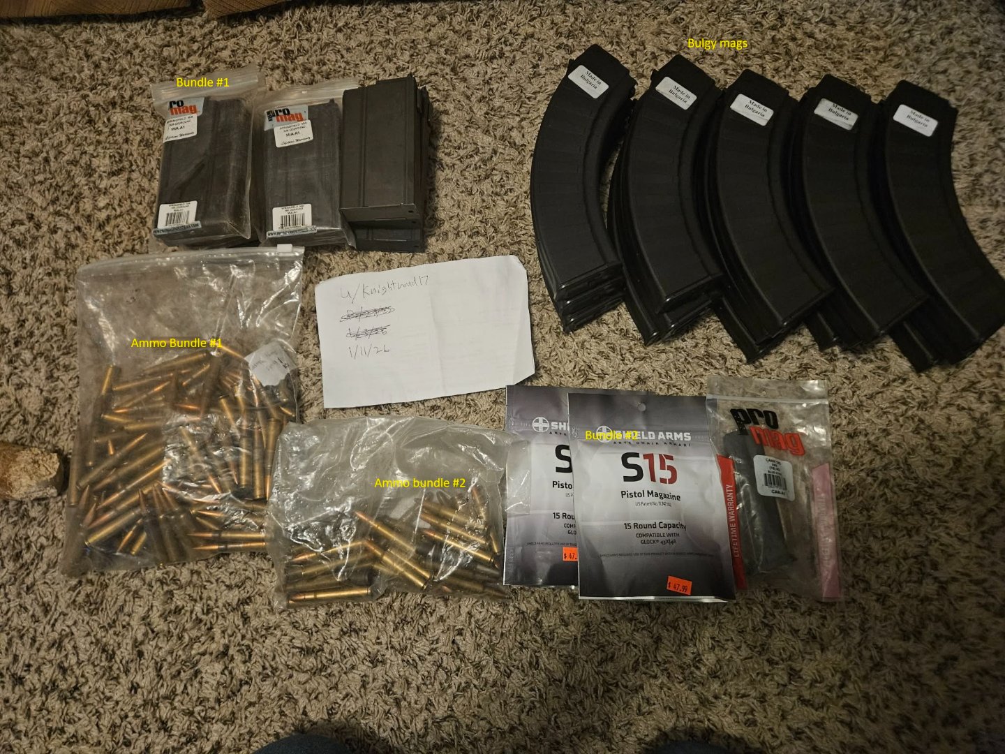 [WTS] 40rd Bulgy AK mags, 30rd Yugo BHO mags, M1A/ M14 mag bundle,G43x ...