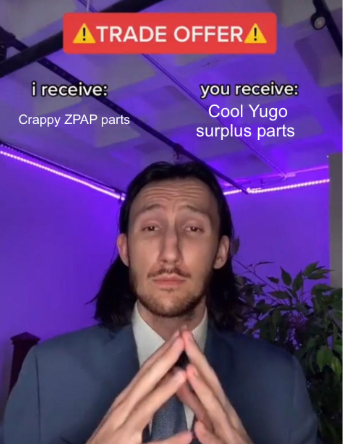 Yugo Grenade gas block/fsb nightsight for your ZPAP GB/FSB | Combloc Market